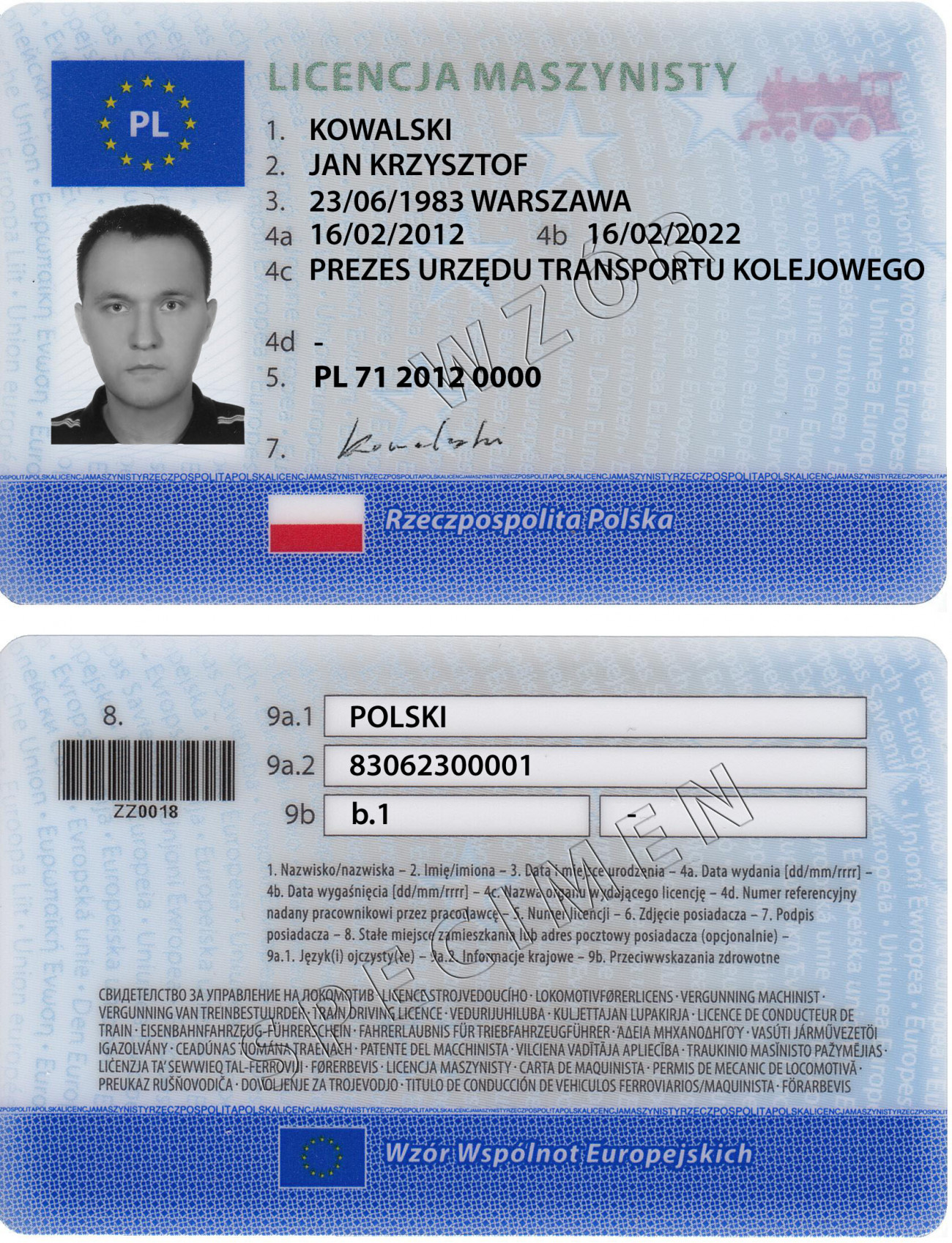 licencja maszynisty - dla kogo